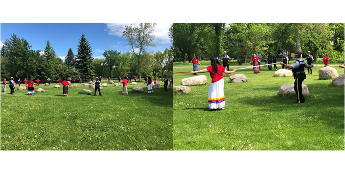 Red Deer Mounties participate in traditional Indigenous Round Dance ...