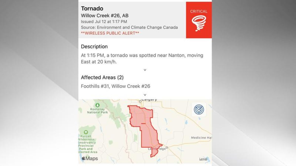 Small tornado confirmed near Nanton on Sunday | Lethbridge News Now