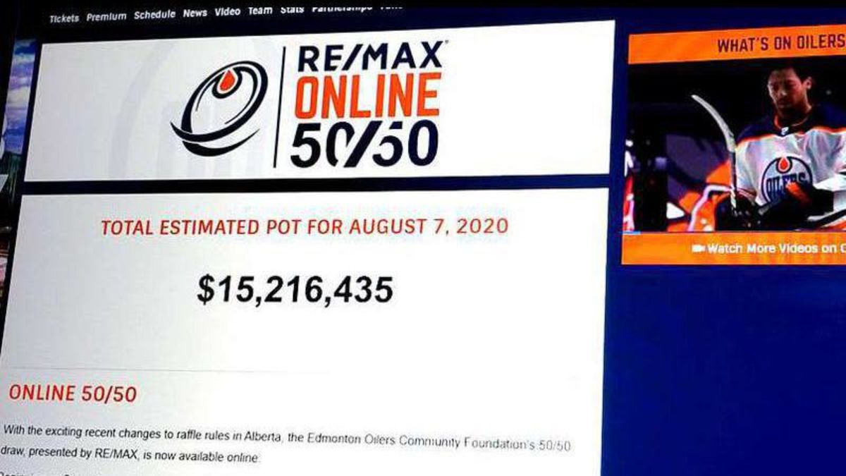 Oilers to draw winning ticket for record-setting 50/50 raffle today ...