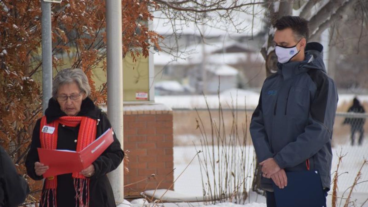 Métis flag raised at Grande Prairie City Hall to mark Louis Riel Day ...