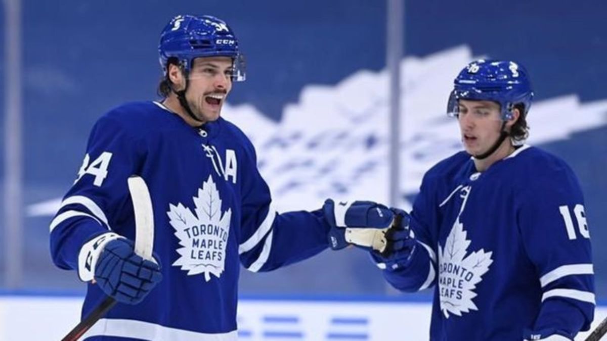 Matthews scores two more as part of four-point night as Leafs thump ...