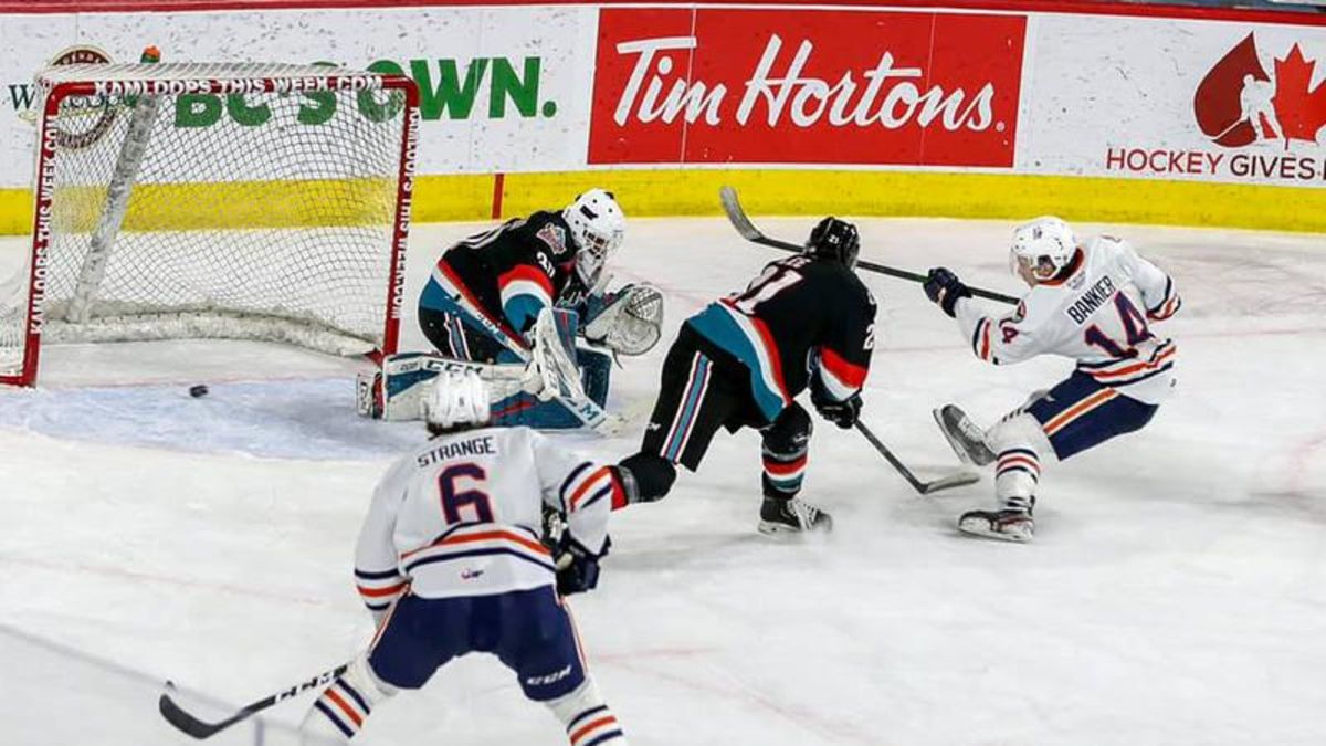 Bankier scores hat trick, plays overtime hero as Blazers beat Rockets 4 ...