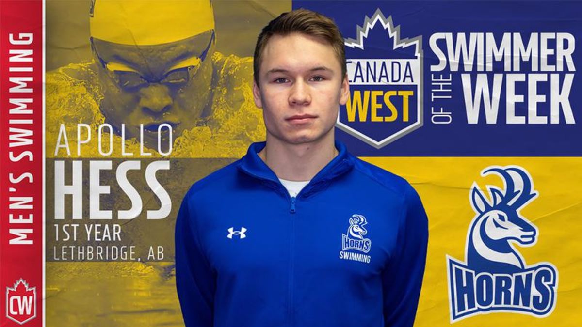 U of L’s Apollo Hess named Canada West Male Swimmer of the Week ...