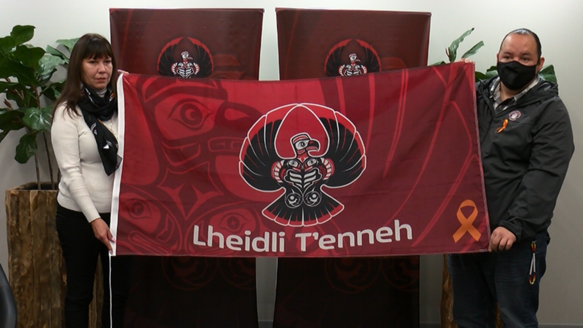 New Lheidli T’enneh flag ready to fly in front of City Hall | CKPG Today