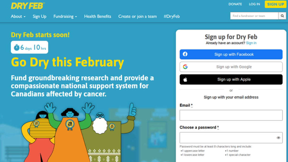 Dry February for Canadian Cancer Society | paNOW