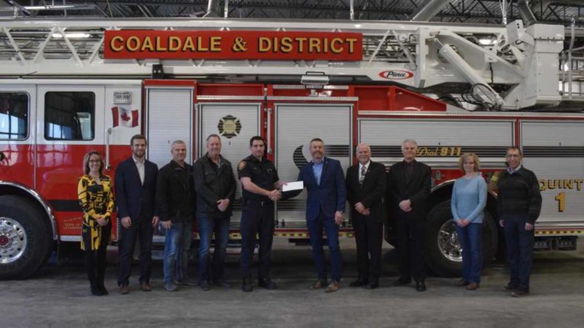 $5K donated to Coaldale’s fire and emergency services academy ...