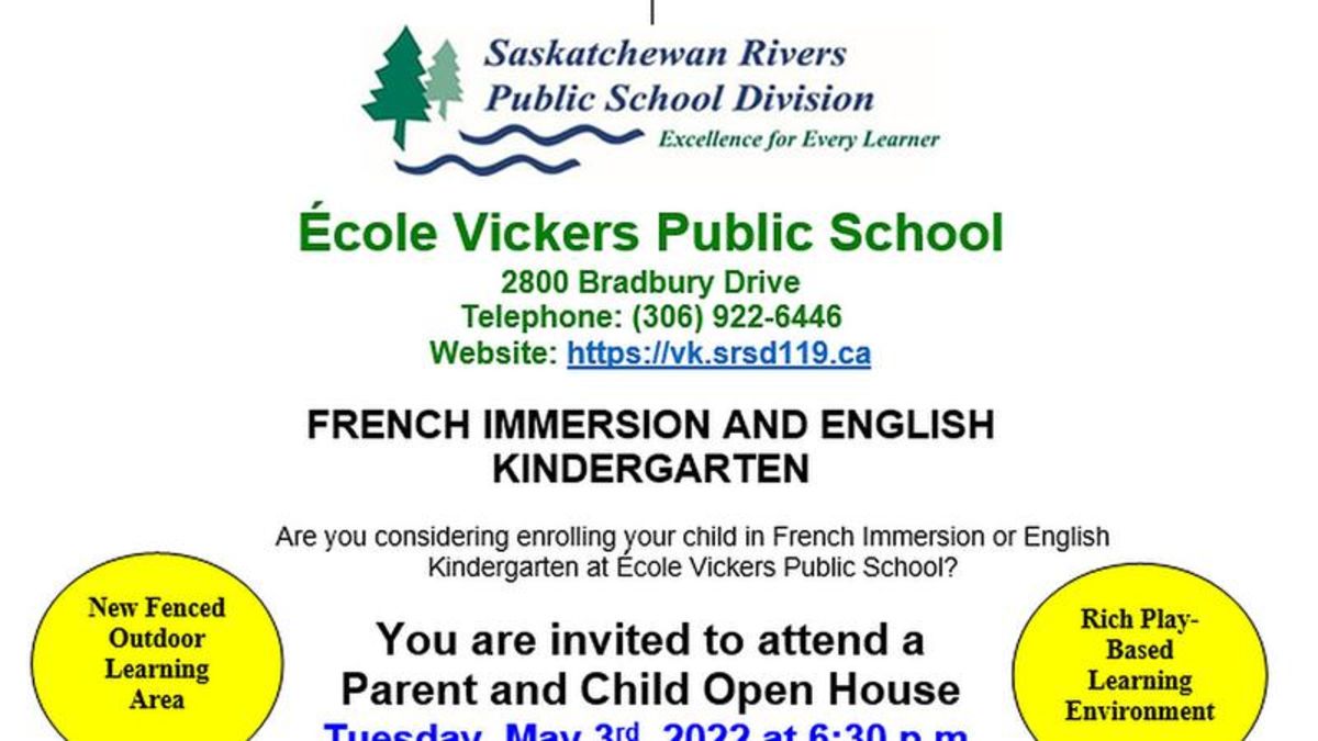 Ecole Vickers Public School Open House for Kindergarten | paNOW