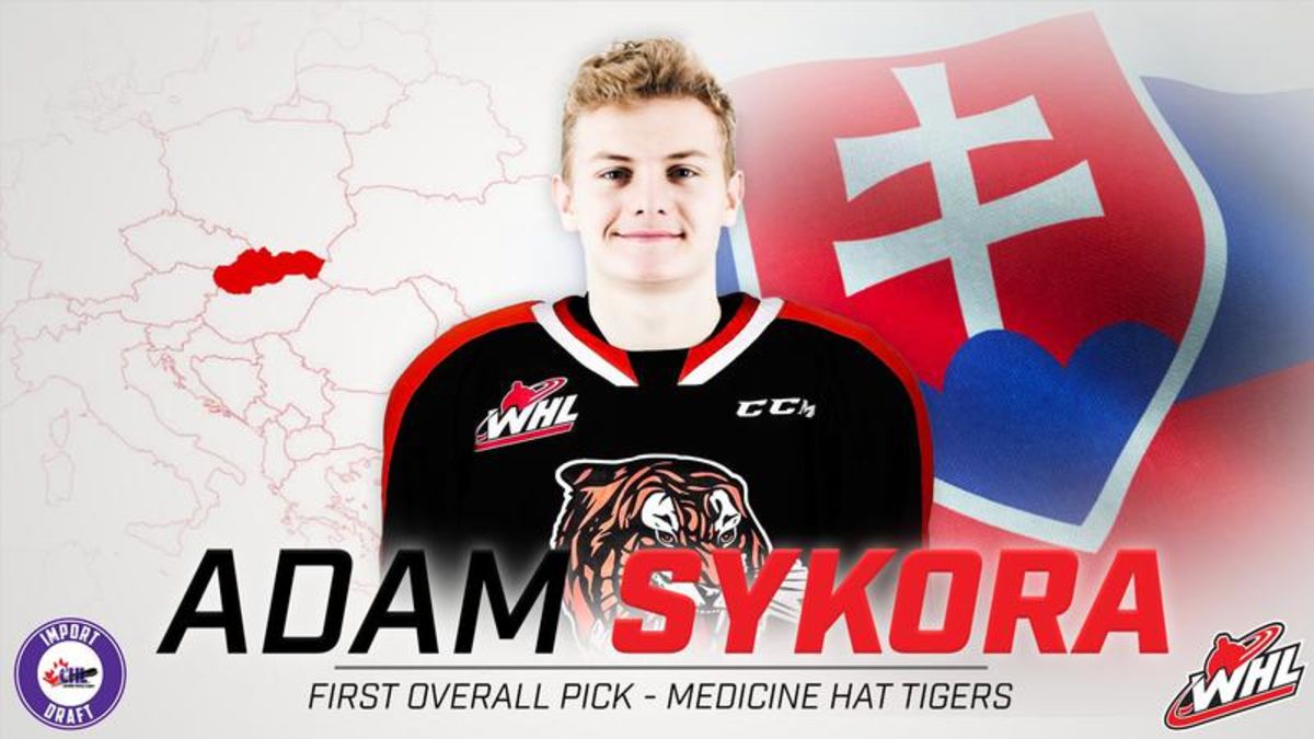 Tigers select Slovak star Adam Sykora first overall in CHL Import Draft ...