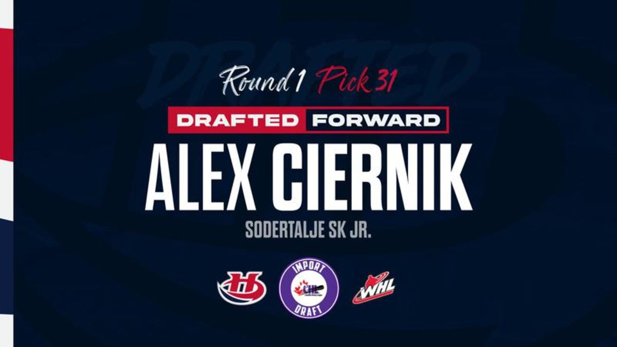 Hurricanes select Alex Ciernik in 2022 CHL Import Draft | Lethbridge ...