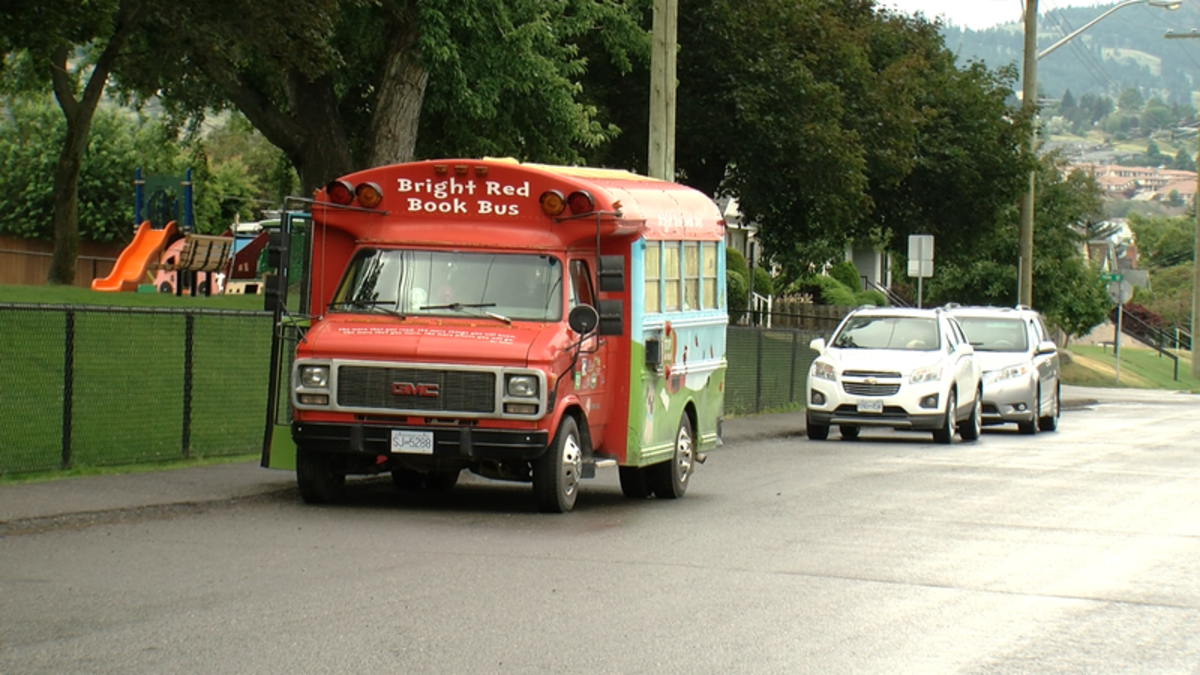 Bright Red Book Bus encourages summer reading | B100