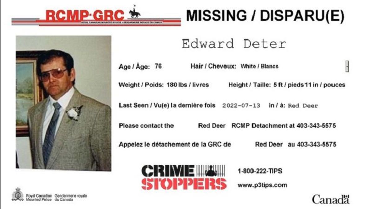 UPDATE: Edward Deter, 76, of Red Deer, located | rdnewsnow.com