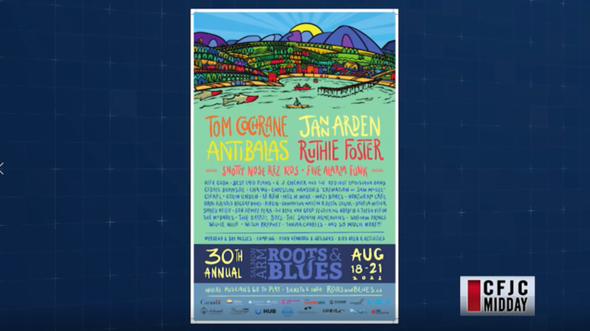 CFJC Midday – Salmon Arm Roots and Blues Festival prepares to celebrate ...