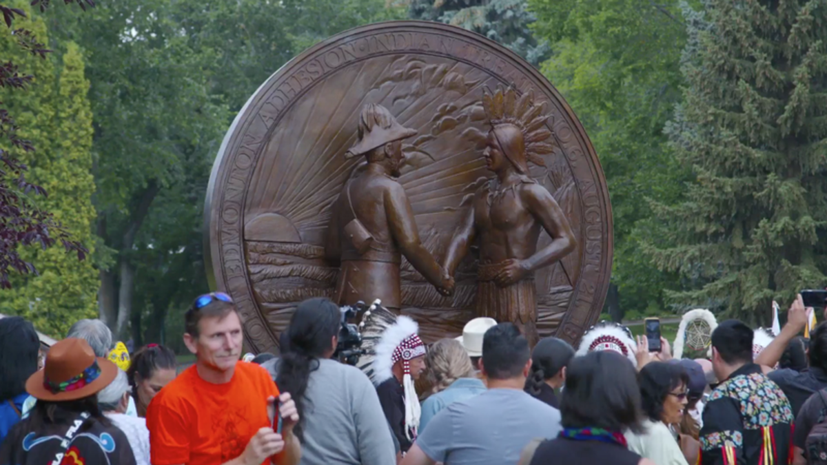 Treaty No. 6 monument unveiled outside Alberta legislature | CHAT News ...