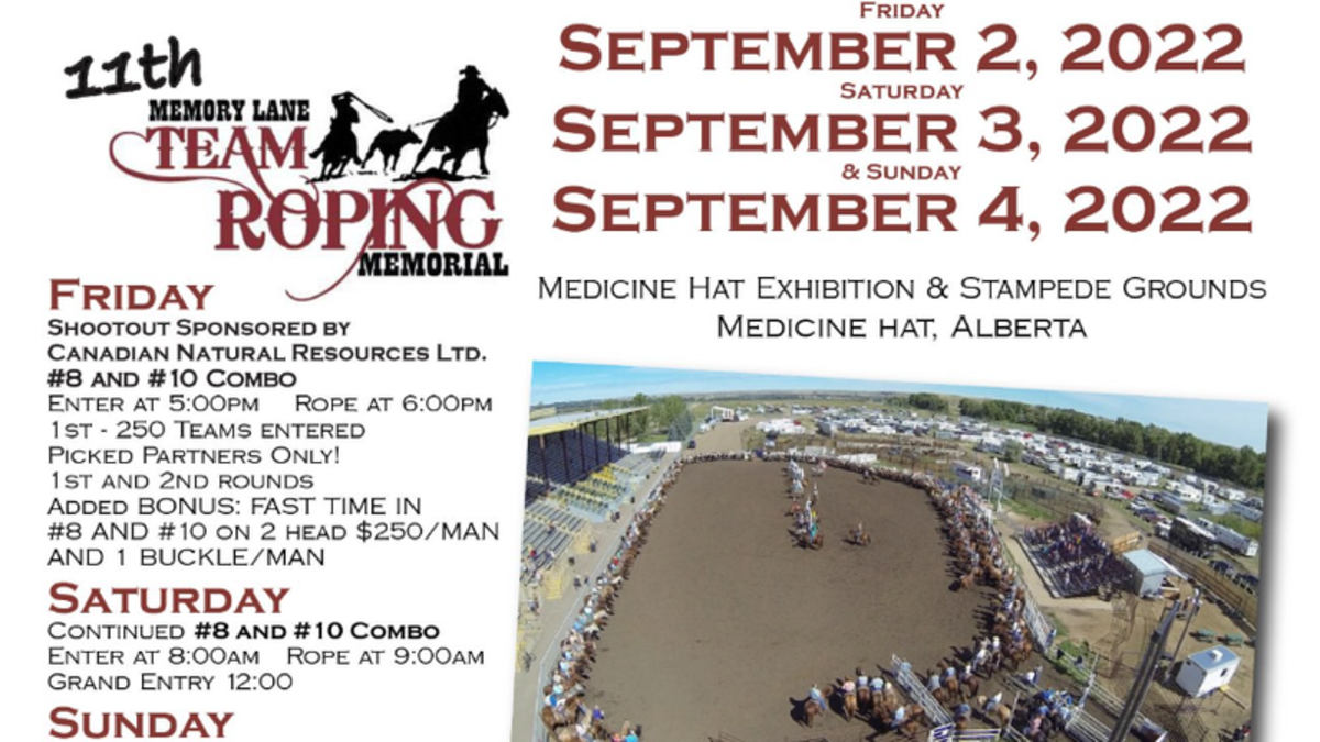 Memorial team roping event kicks off in honour of past community ...