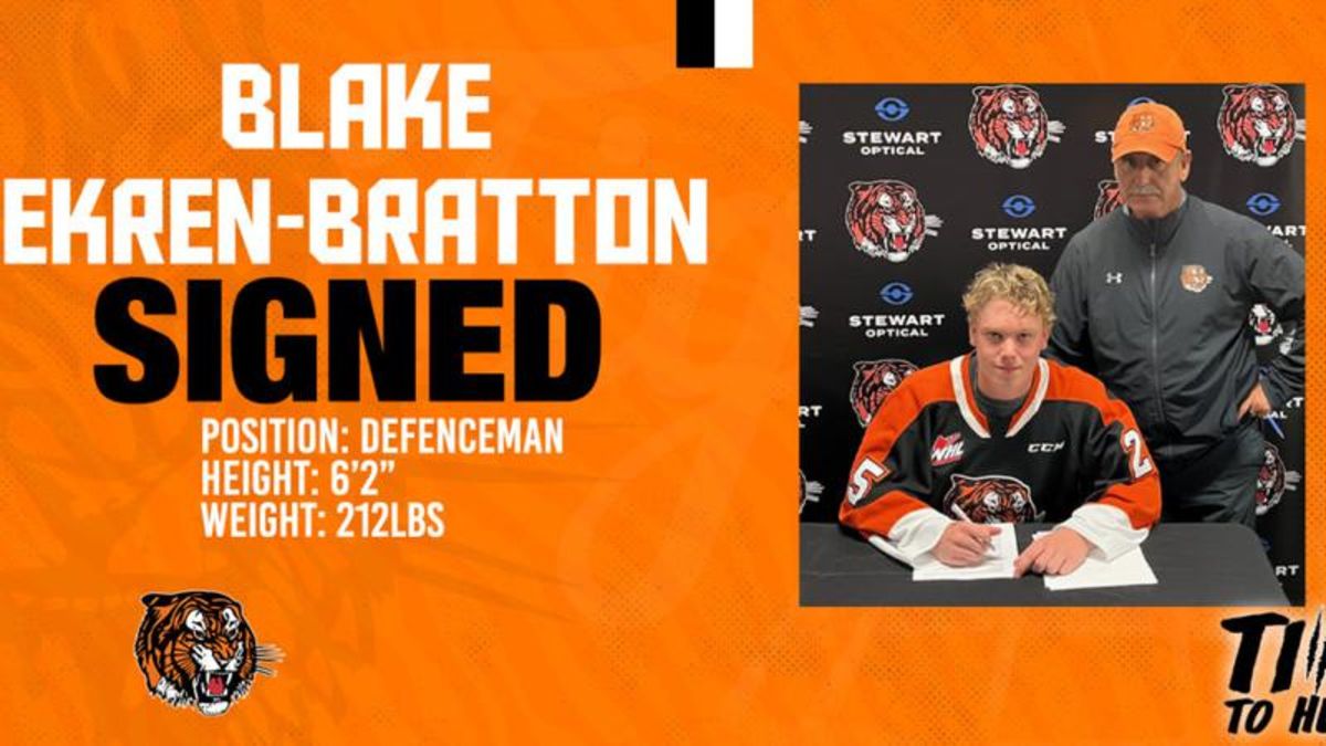 Tigers sign defenceman Blake Ekren-Bratton | CHAT News Today