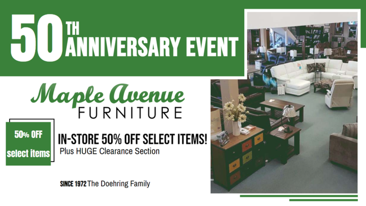 Maple Avenue Furniture Celebrates 50 Years | CHAT News Today