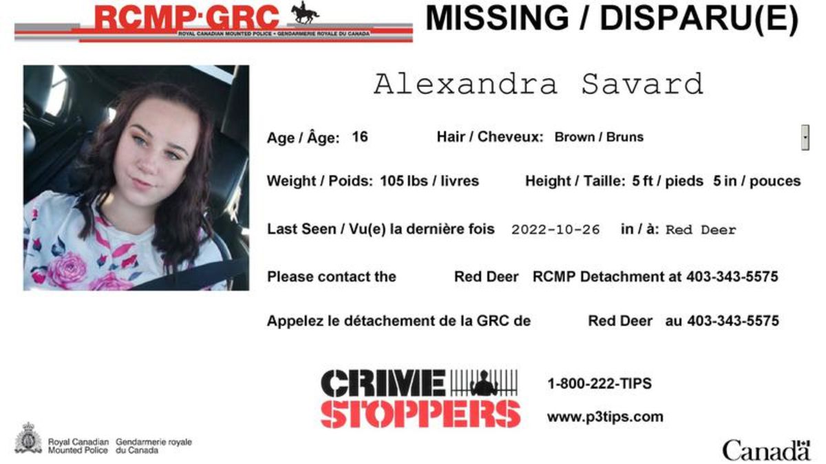 MISSING: RCMP seek 16-year-old Red Deer girl | rdnewsnow.com