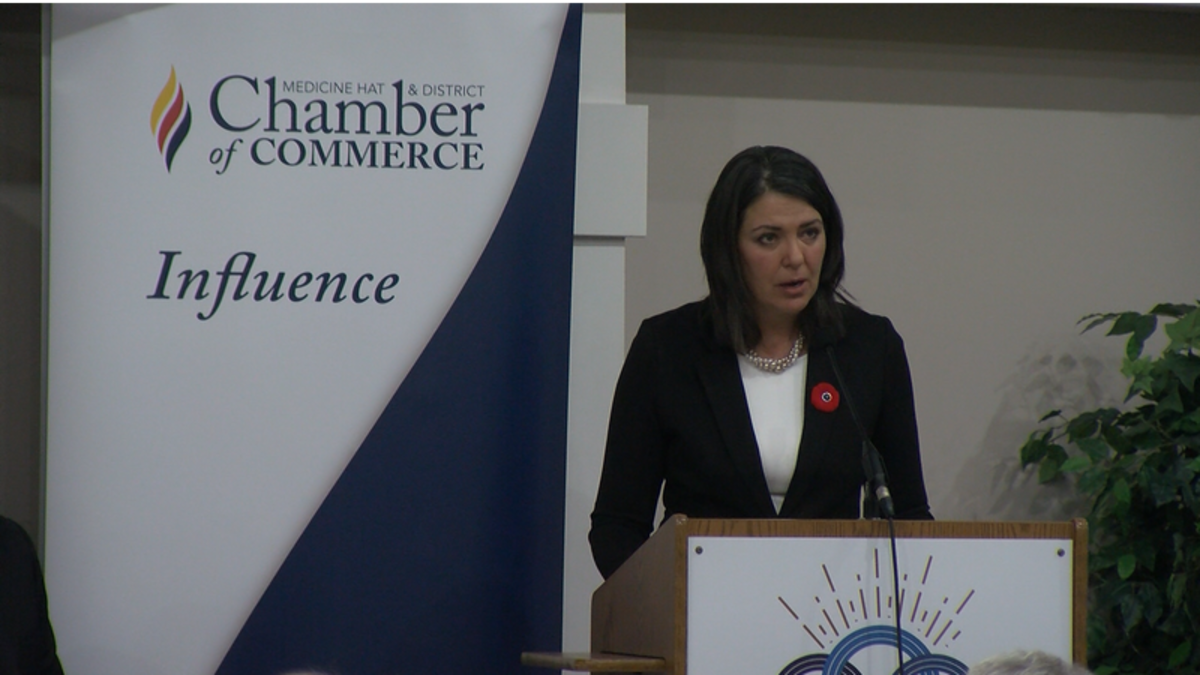 Premier and MLA Elect Danielle Smith promising to lower electricity ...