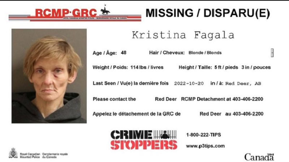 Missing: Kristina Fagala, 48, of Red Deer | rdnewsnow.com