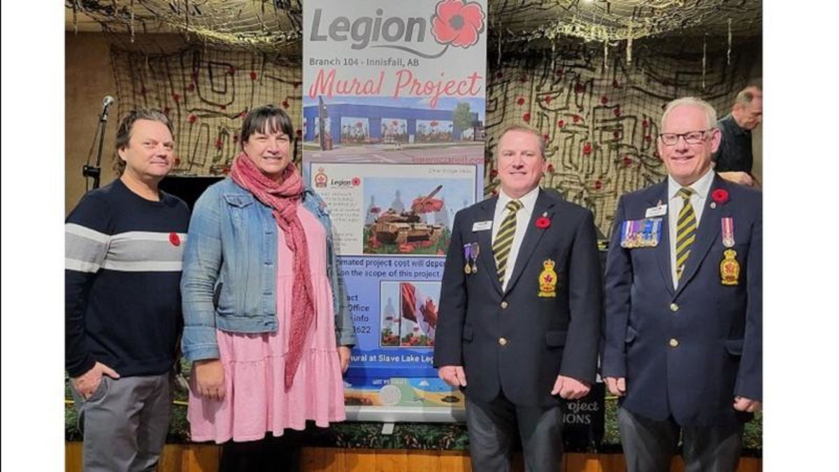 Innisfail Legion unveils new mural project | rdnewsnow.com