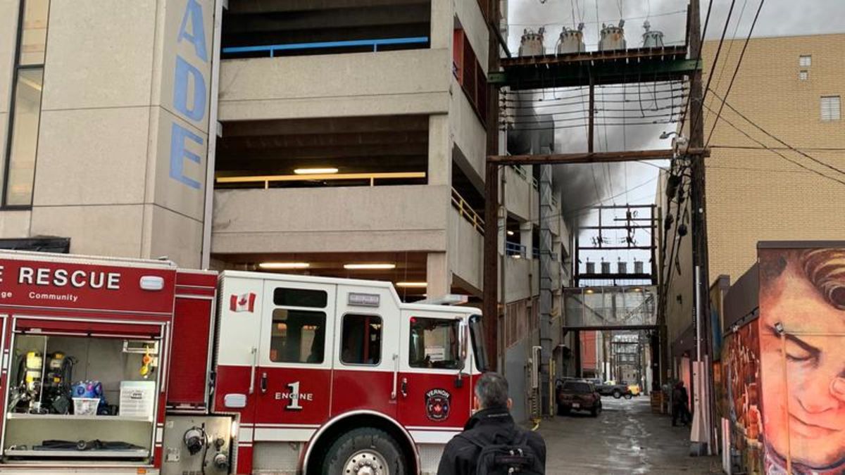 Update Vernon Parkade Reopens After Destructive Fire Vernon Matters
