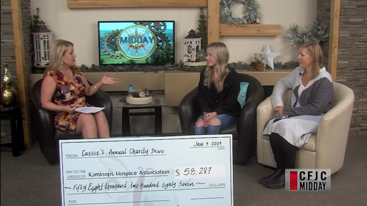 CFJC Midday — Fundraiser extraordinaire Cassie McNutt raised more than $58,000 for the Kamloops ...
