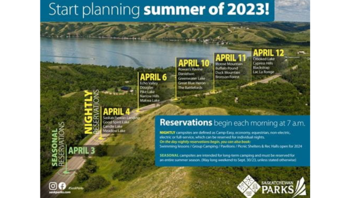 Sask Parks 2023 Campsite Reservation Dates Announced | paNOW