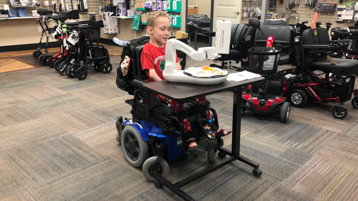 Obi feeding device ‘perfect,’ ‘a miracle’ for boy with rare joint ...