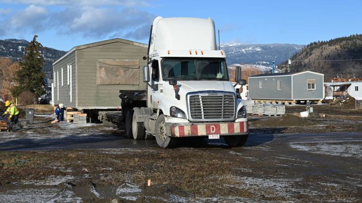 Flood-weary residents in Merritt finally see new homes arrive | CFJC ...