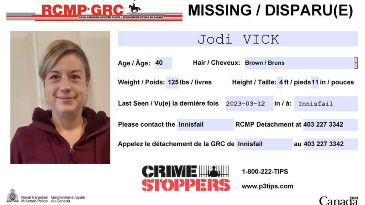 MISSING: Jodi Vick, 40, Innisfail | rdnewsnow.com