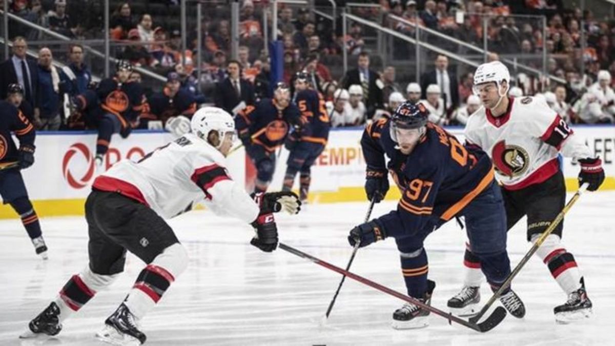 Draisaitl scores two goals, reaches 100 points as Oilers down Senators ...