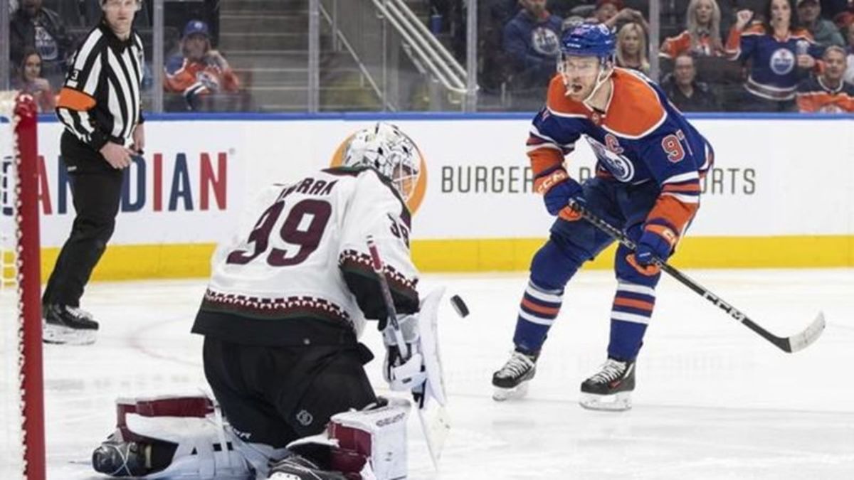 McDavid hits 60-goal mark with OT winner as Oilers hand Coyotes 4-3 ...