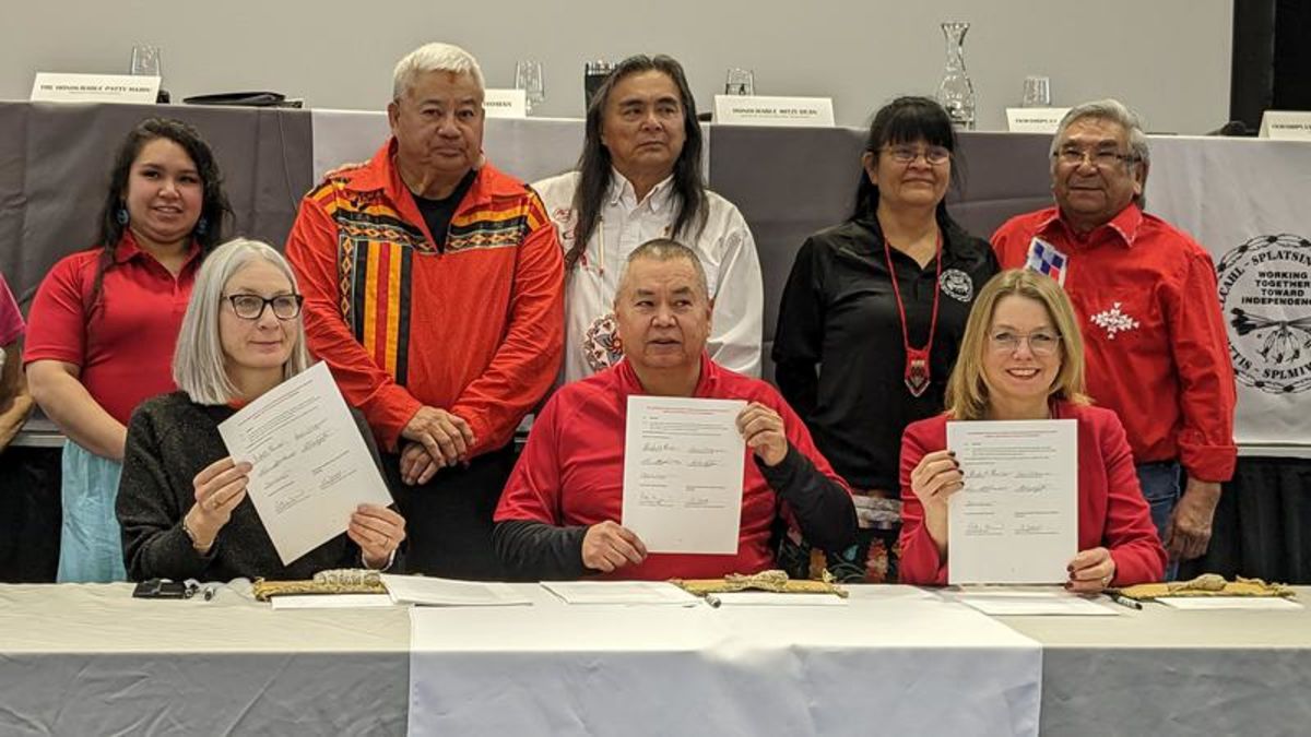 Historic child welfare agreement signed with Splatsin First Nation ...