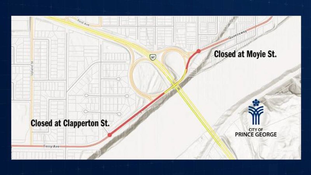 Ferry Avenue/Queensway between Clapperton and Moyie closed until Sunday ...