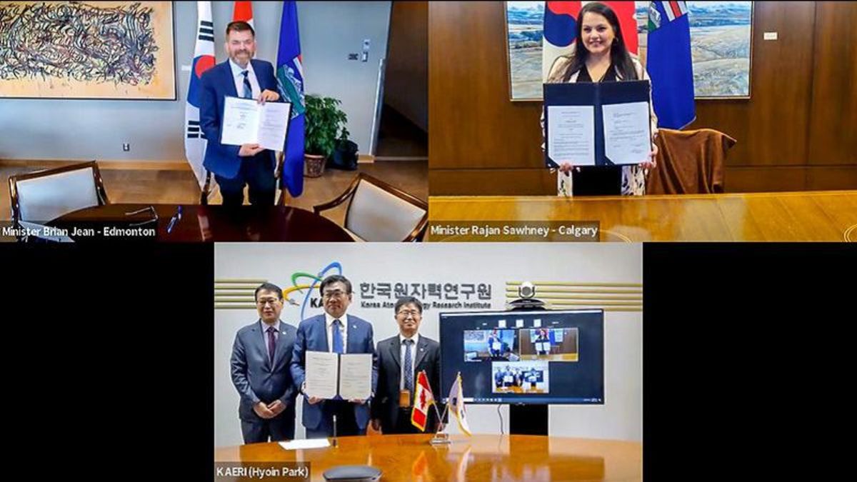 Alberta’s government signs small modular reactor agreement with Korean ...