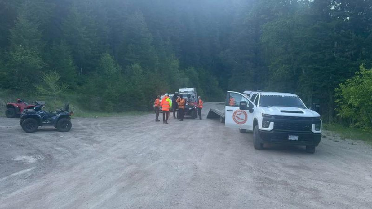 Pair rescued from flooded forest service road | Vernon Matters