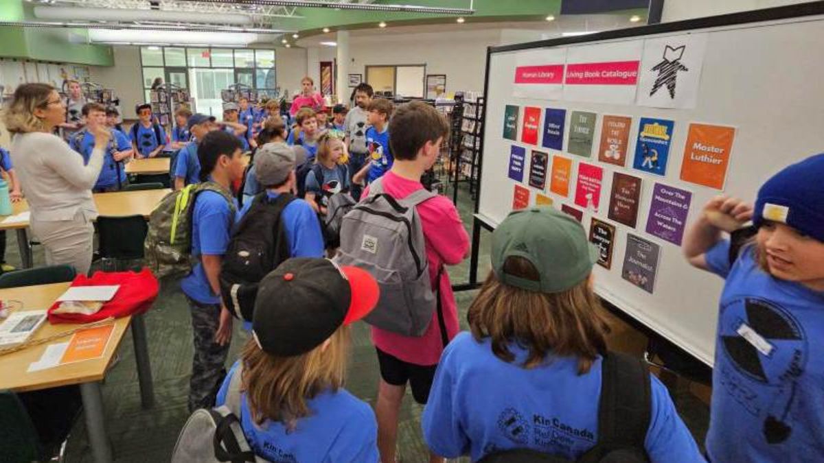 Grow Kids event returns in-person, students check out Human Library ...