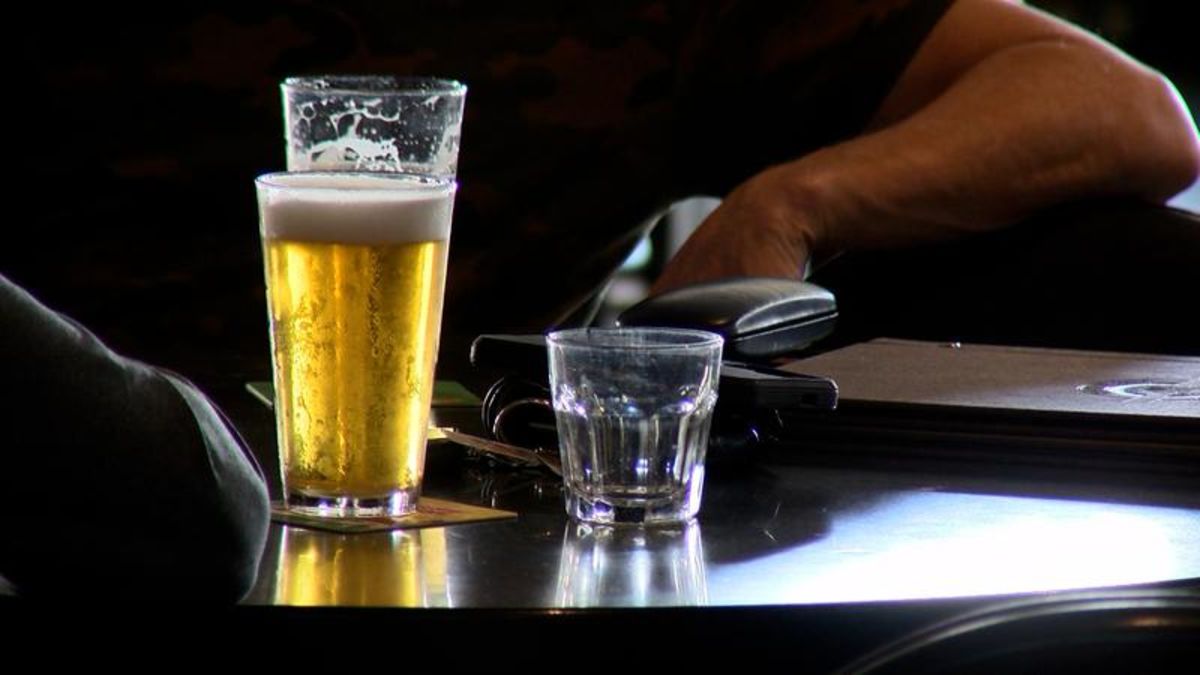 Recommended guidelines suggest two or fewer alcoholic beverages a week ...
