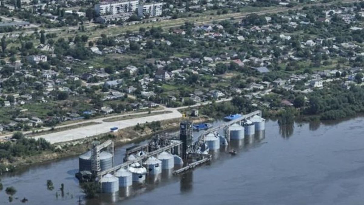 AP Exclusive: Drone images of collapsed dam show ruined structure ...