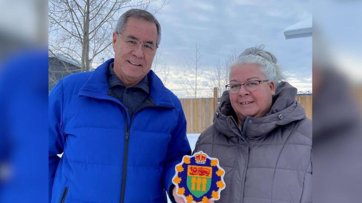 Beaded medallion given to King Charles III made by La Ronge woman ...