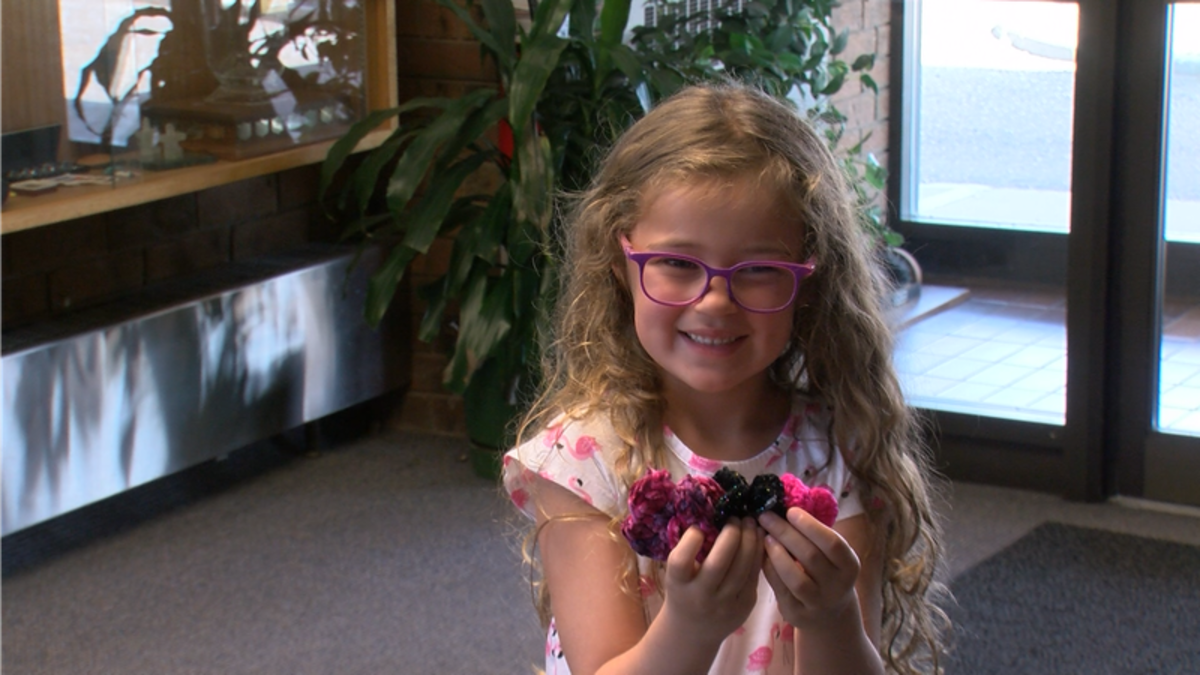 “The Butterfly Lady” spreads joy by handing out crocheted butterflies ...
