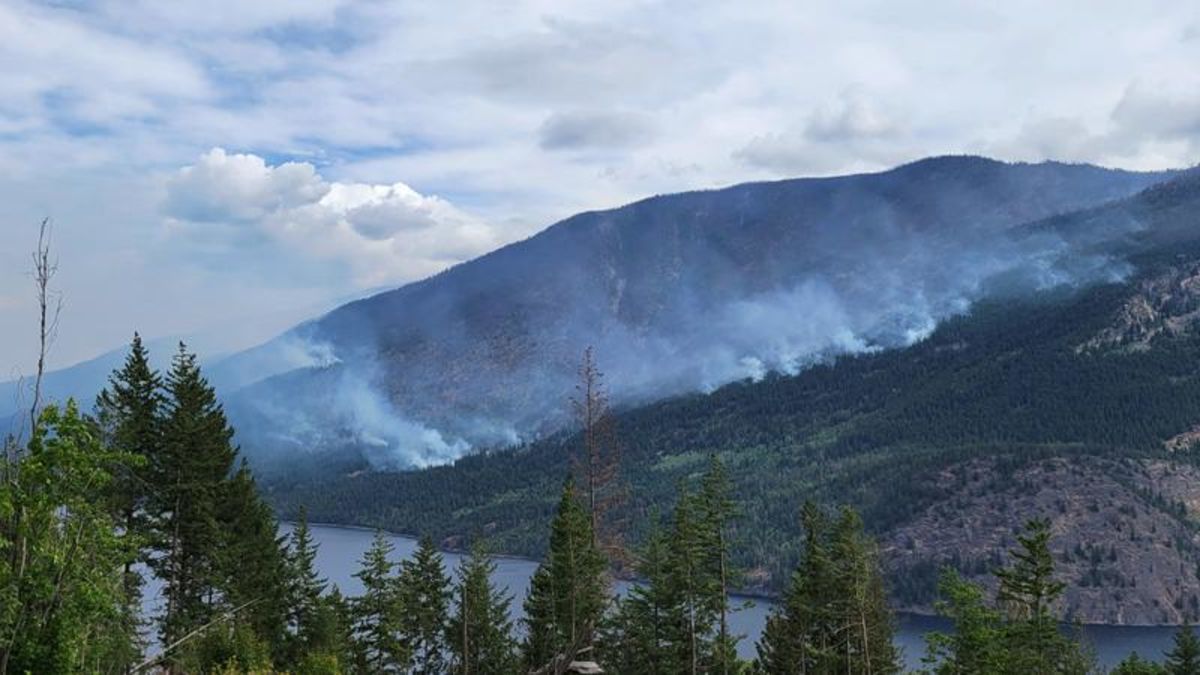 Shuswap wildfire giving campers little concern — and incredible views ...