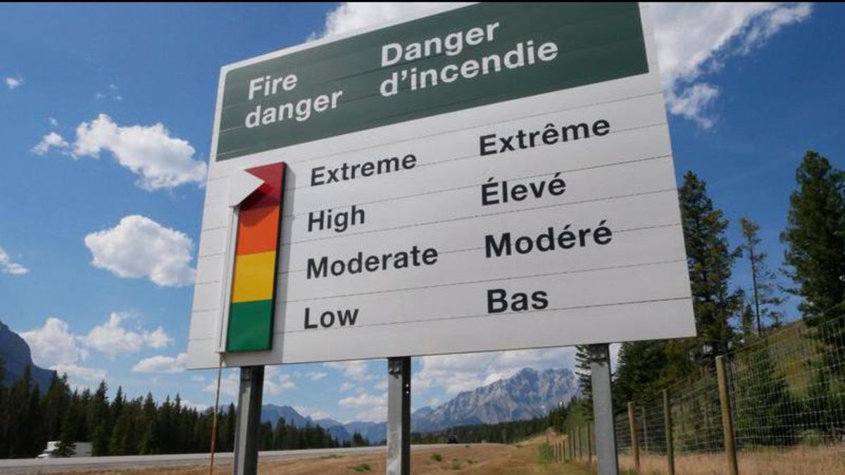 Extreme fire danger rating in Alberta foothills, Banff | rdnewsnow.com