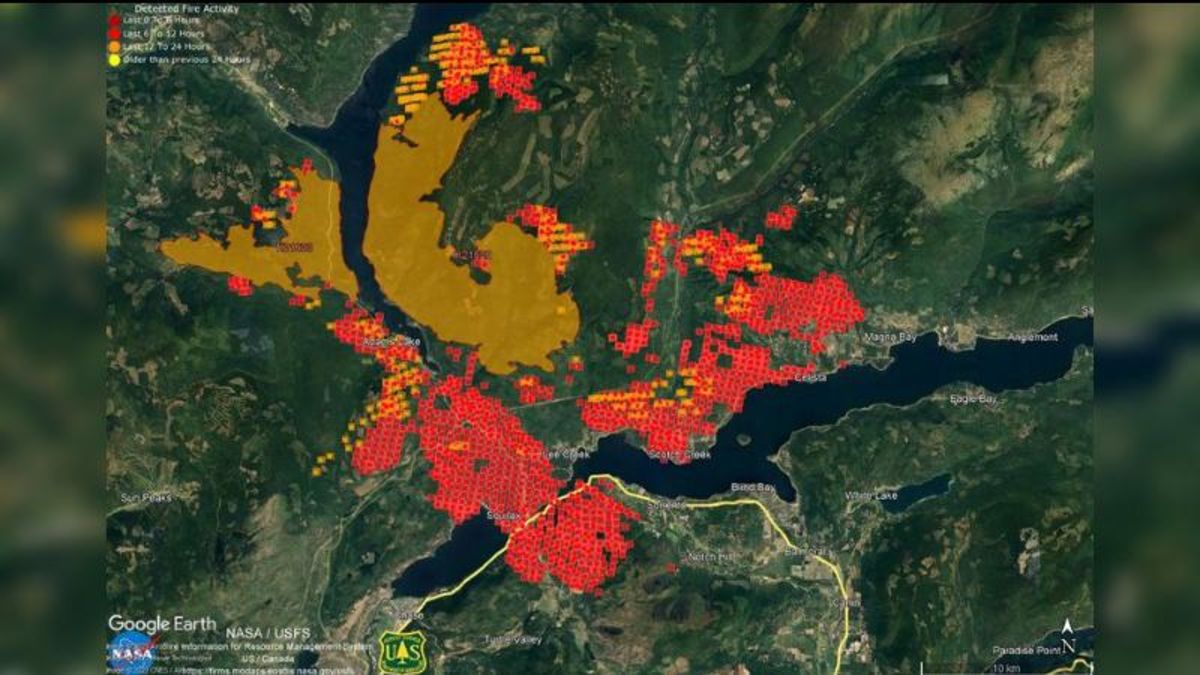 Shuswap fires merge into massive complex | Vernon Matters