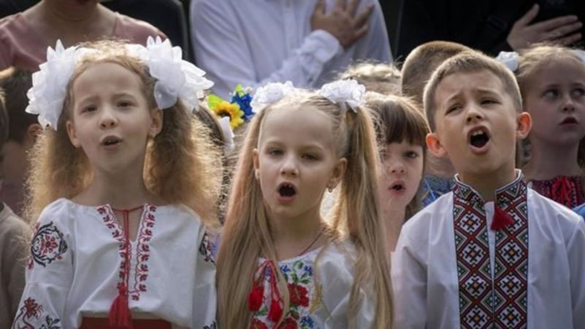 It’s joy mixed with sorrow as Ukrainian children go back to school in ...