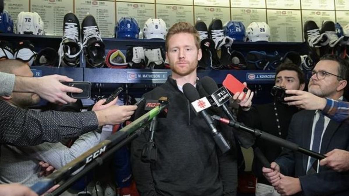 Defenceman Matheson named assistant captain of Montreal Canadiens ...