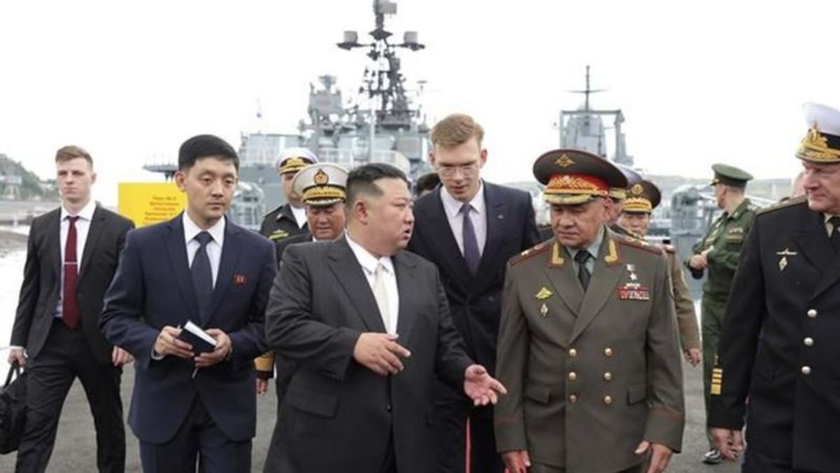 North Korean leader Kim Jong Un on his way home after concluding a trip ...