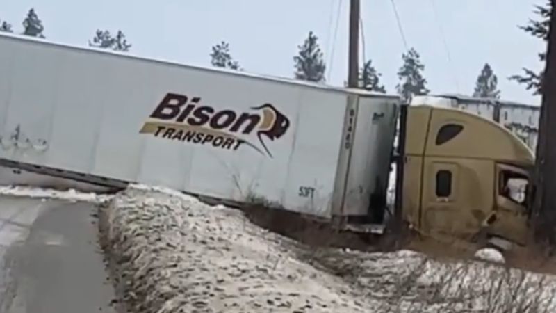 Update Jack Knifed Semi Causes Highway Closure Vernon Matters