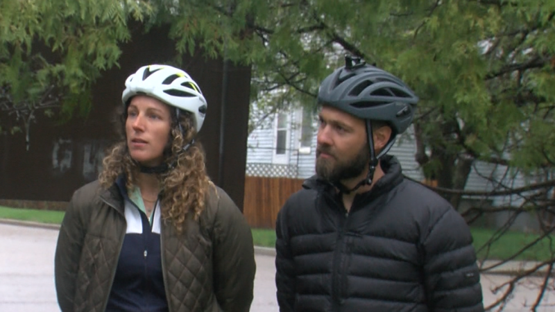 French couple cycling across Canada for reforestation makes stop in ...