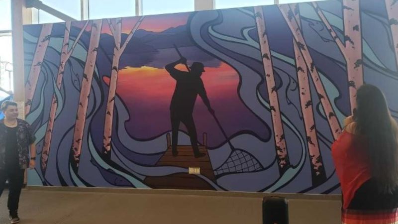 New mural unveiled at the Canfor Leisure Pool | CKPG Today